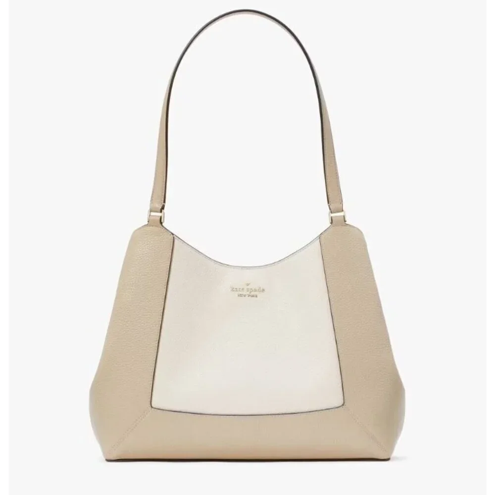 kate spade | Bags | Kate Spade Womens Pebbled Leather Lena Sand ...